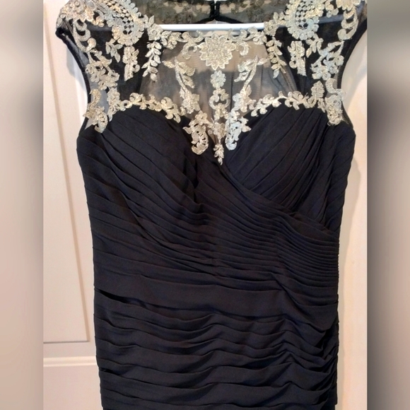 VM Collections | Dresses | Vm Collection Formal Black And Gold Illusion ...